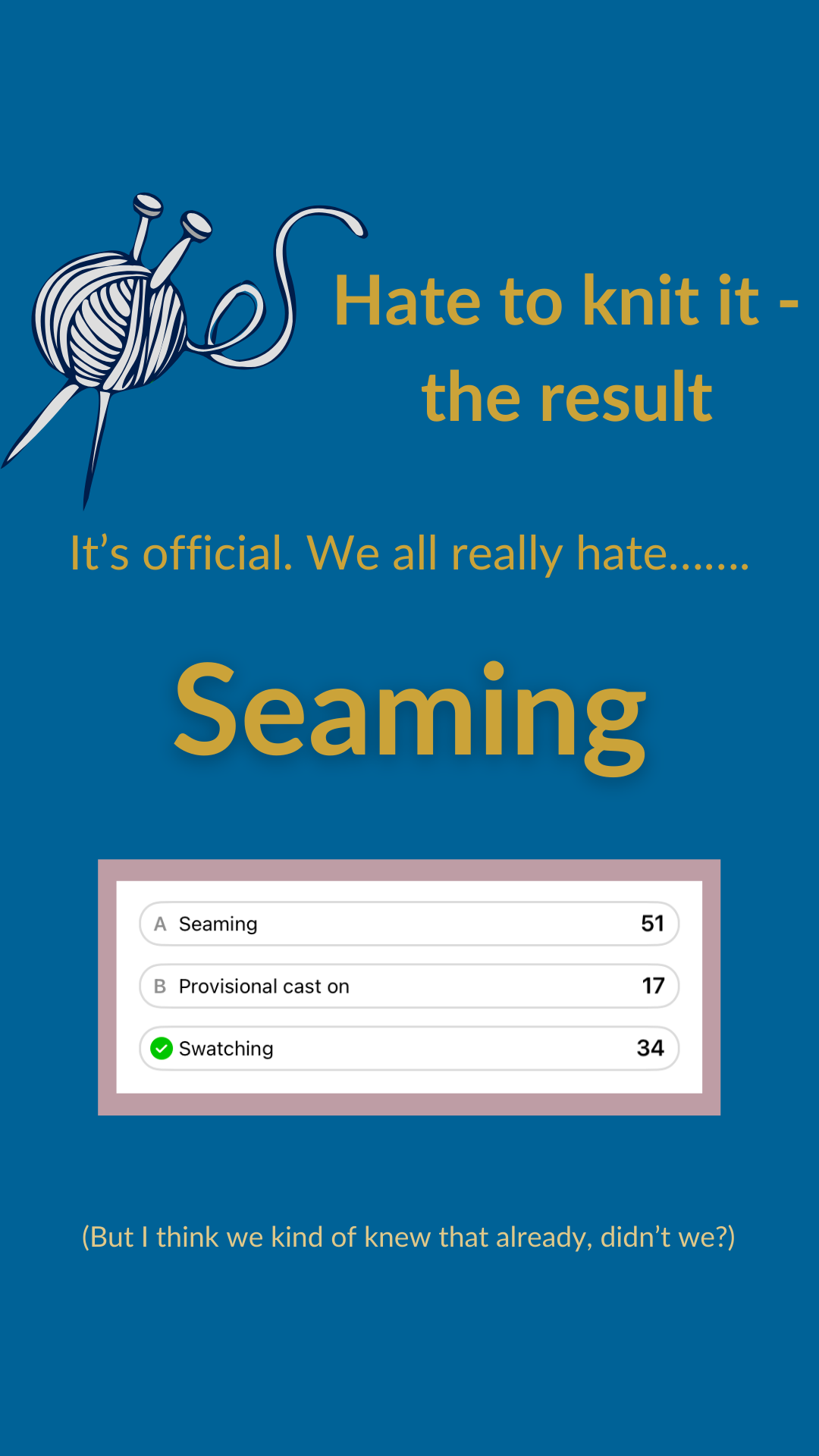 The Day off Badge Tee is a lazy knitter’s dream – The Woolly Badger